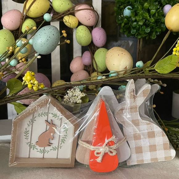 Target | Holiday | Target Bullseye Easter Bunny Wood Signs 3pc Set ...